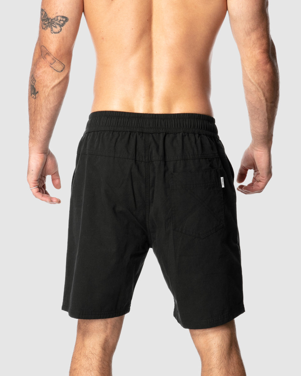Pacific Black Walk Shorts – ONEBYONE Clothing Co.
